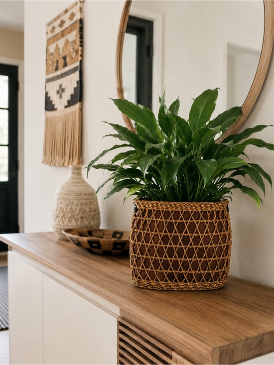 John Roman | Accents | Vintage John Roman Woven Basket Planter Magazine ...